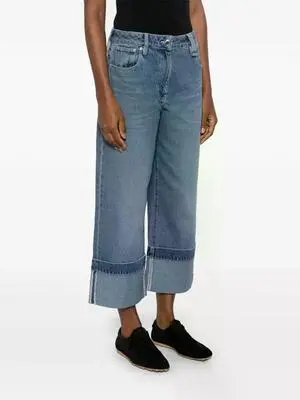 Simone Rocha Embellished Straight Leg Jeans