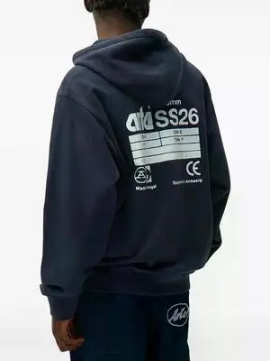 ARTE ANTWERP Graphic Print Hoodie - Blue