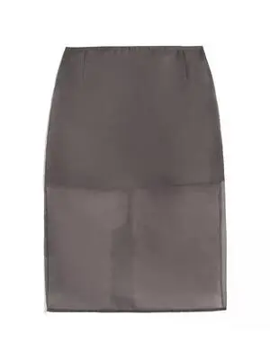 Apparis Tyra Organza Midi Skirt - Grey
