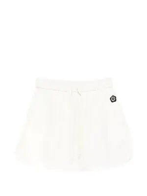 Kenzo Logo-patch Drawstring Mini Skirt