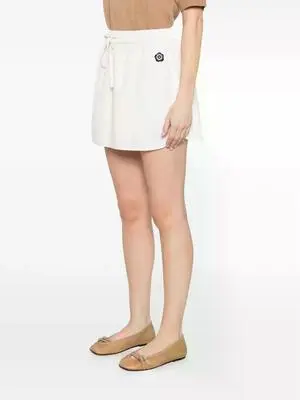 Kenzo Logo-patch Drawstring Mini Skirt
