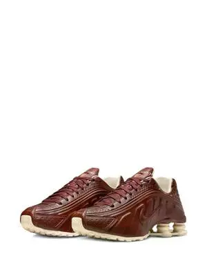 Nike Nike Shox R4 Perforated Sneakers Brown
