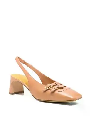 MARA BINI Buckle-detail Slingback Pumps - Neutrals