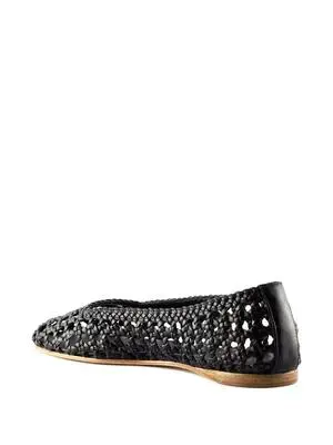 PALOMA BARCELO Woven Round Toe Ballet Flats