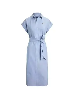 Polo Ralph Lauren Belted Shirt Dress - Blue