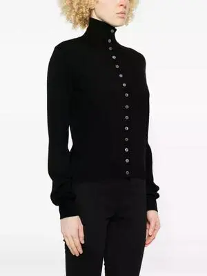Moschino Buttoned Turtleneck Cardigan