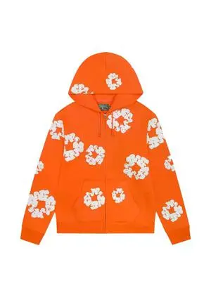 DENIM TEARS Zipped Hoodie - Orange