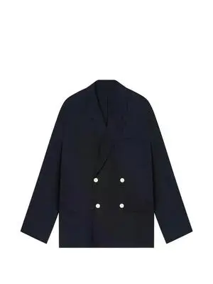 Emporio Armani Double-breasted Jacket - Blue