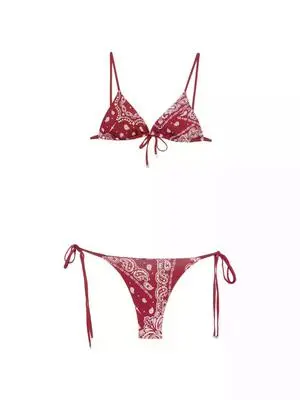 VENUJA Paisley Print Bikini - Red