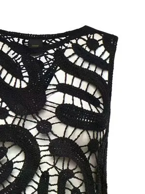Pinko Crochet Top - Black