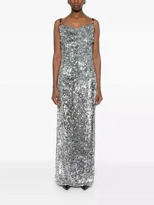 Coperni Sequin Embellished Maxi Dress