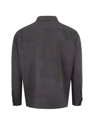 KAPTAIN SUNSHINE Summer Plaid Open-collar Shirt - Grey