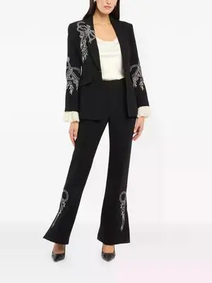 Cinq À Sept Cheyenne Ribbon Detailed Blazer - Black