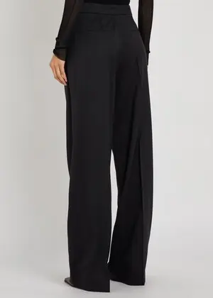 Sportmax Belted Wool-blend Trousers