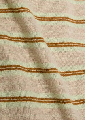 Guest In Residence Layered Striped Cashmere Rugby Jumper - Yellow