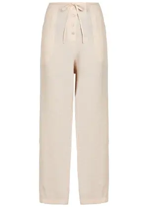 Studio Nicholson Drawstring Straight-leg Trousers - Beige