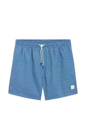 BOSS Printed Swim Shorts - Blue