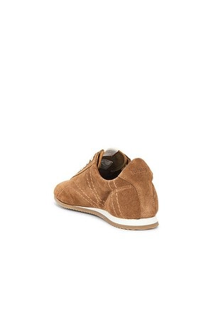 TOTEME Flex Suede Lace-up Sneakers - Copper