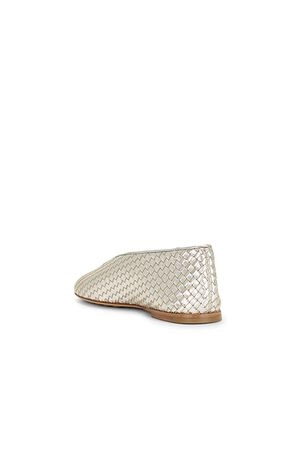 Bottega Veneta Rosa Flat - Platinum
