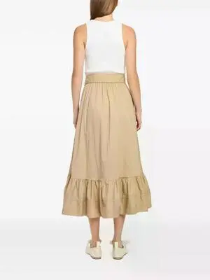 Cinq À Sept Ruffled Tie-waist Midi Dress