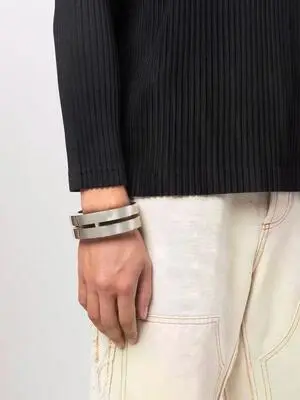 PARTS OF FOUR Sterling Crescent Crevice Cuff Bracelet - Silver