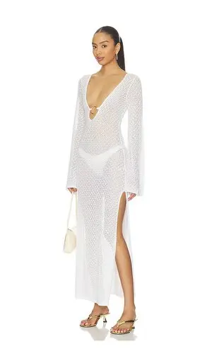 Bardot Bryn Crochet Maxi Dress - Ivory
