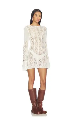 SNDYS. Mattie Crochet Mini Dress