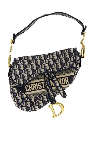FWRD RENEW Dior Trotter Oblique Saddle Bag