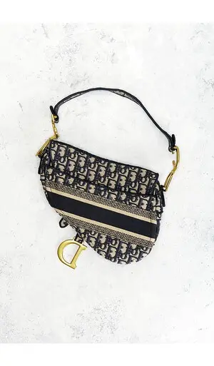 FWRD RENEW Dior Trotter Oblique Saddle Bag