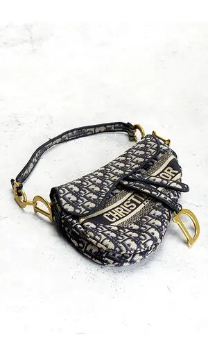 FWRD RENEW Dior Trotter Oblique Saddle Bag