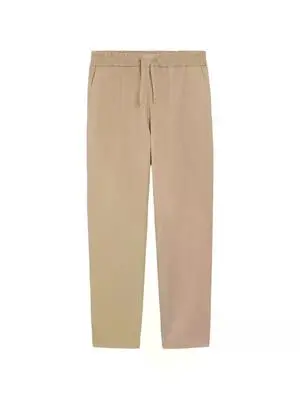 AMI Paris Cotton Gabardine Trousers With Elasticated Waist And Drawstring