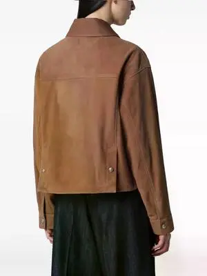 HALFBOY Cropped Leather Parka