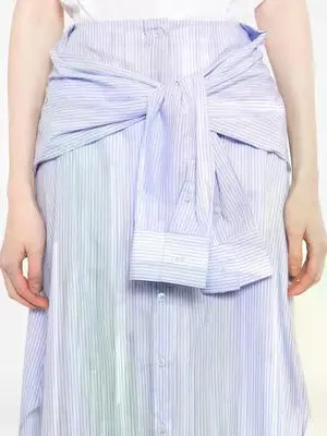 YCH Striped Midi Skirt