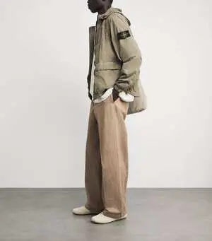 Stone Island Short Hooded Parka - Green
