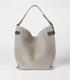 Brunello Cucinelli Suede Shoulder Bag