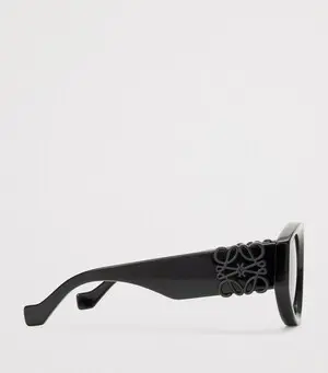 Loewe Maxi Anagram Butterfly Sunglasses - Black