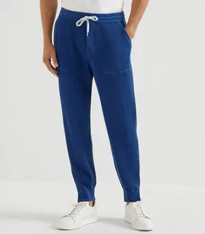 Brunello Cucinelli Cotton Knitted Straight Sweatpants