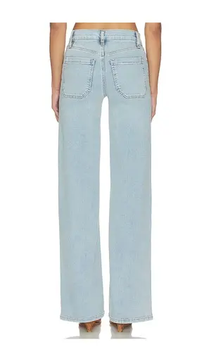FRAME Le Slim Palazzo Modernist Pocket Long Jeans