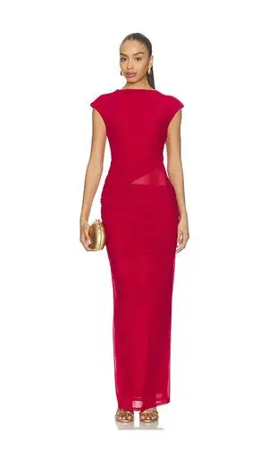 SNDYS. Lorelai Maxi Dress - Red