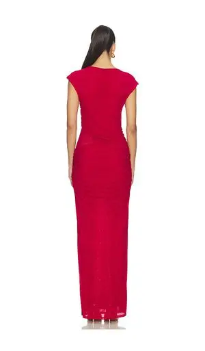 SNDYS. Lorelai Maxi Dress - Red