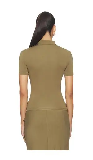 SAU LEE Timo Jersey Top - Olive