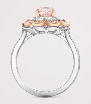 BOODLES Platinum, Rose Gold And Diamond Ring