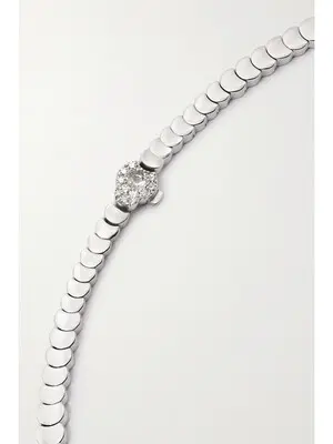 DAVID MORRIS 18-karat White Diamond Necklace