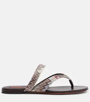 Missoni Luise Zigzag Thong Sandals