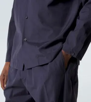 UMIT BENAN Havana Cotton And Silk Shirt - Blue