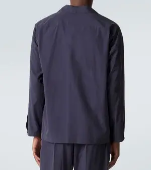 UMIT BENAN Havana Cotton And Silk Shirt - Blue