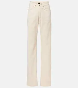 Saint Laurent High-rise Wide-leg Jeans - White