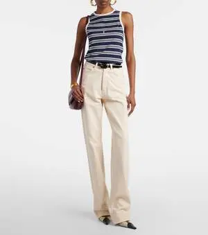 Saint Laurent High-rise Wide-leg Jeans