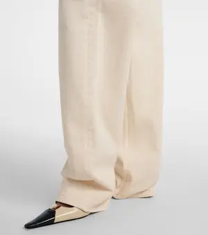 Saint Laurent High-rise Wide-leg Jeans