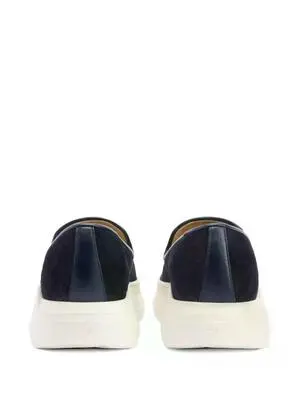 GIUSEPPE ZANOTTI Conley Signature Velour Loafers - Blue